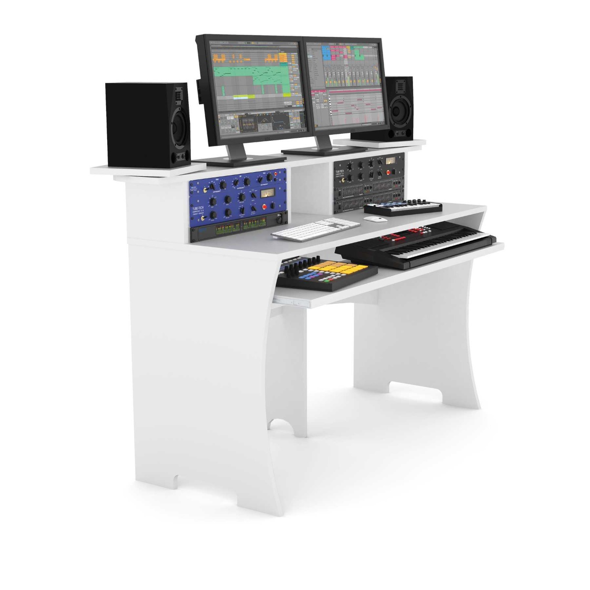 Glorious Workbench White / Furniture for DJs, Producers and Vinyl Lovers