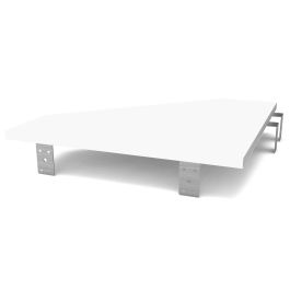 Glorious Modular Side Rack Adapter White / Furniture for DJs, Producers ...